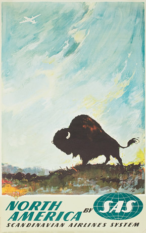 SAS - OTTO NIELSEN (1916-2000). NORTH AMERICA BY SAS, around 1960 ...