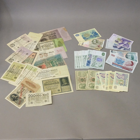 PART ÄLDRE SVENSKA SEDLAR SAMT ÄLDRE TYSKA SEDLAR. Övrigt - Övrigt ...