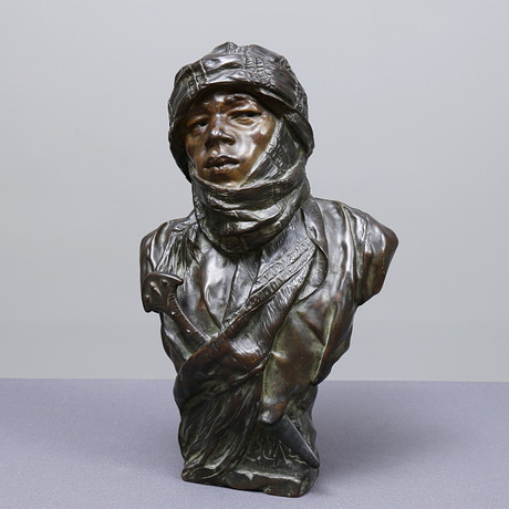 ANTOINE BOFILL. Francia (1894-1939), busto escultórico, bronce, firmado ...