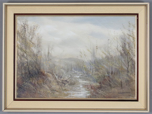 LARS ERIKSSON. Landskap med bäck, olja på duk, signerad. Konst - Måleri ...