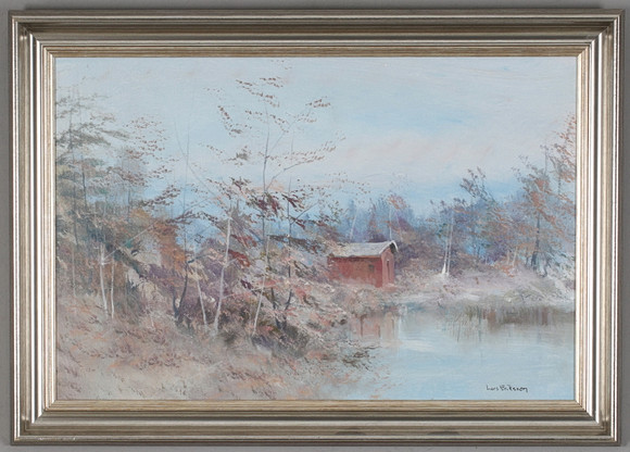 LARS ERIKSSON. Höstlandskap, olja på duk, signerad. Konst - Måleri ...