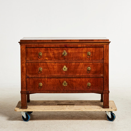 Chest of drawers, Karl Johan, first half of the 19th century, 3 drawers ...