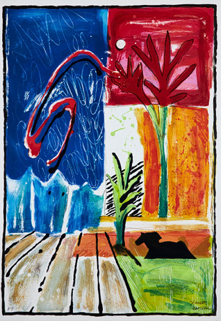 JEANETTE KARSTEN. Composition, color lithograph, signed and numbered PT ...