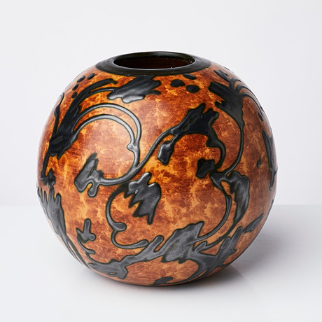 GABRIEL BURMEISTER. vas, 1920-tal, art deco, klotformad, signerad i ...