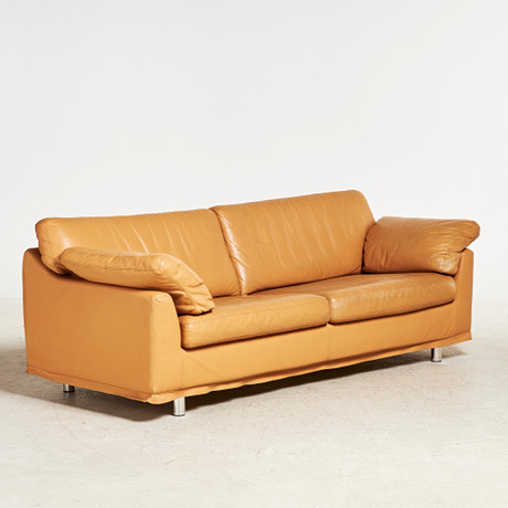 SOFFA, modell "Fredrik", DUX, läderklädsel. Möbler - Soffor ...