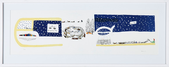 BRITTA MARAKATT-LABBA. "Part of the story", color lithograph, signed ...