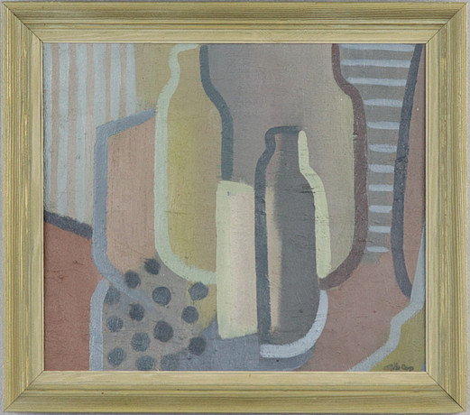 NILS ASP. Olja på pannå, stilleben, signerad. Konst - Måleri - Auctionet