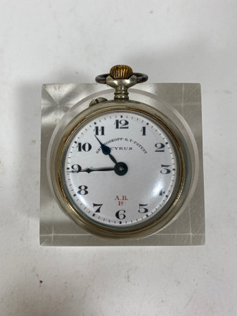 GREE ROSKOFF-GT PATENT. CYRUS MODEL POCKET WATCH. SILVER METAL. Clocks ...