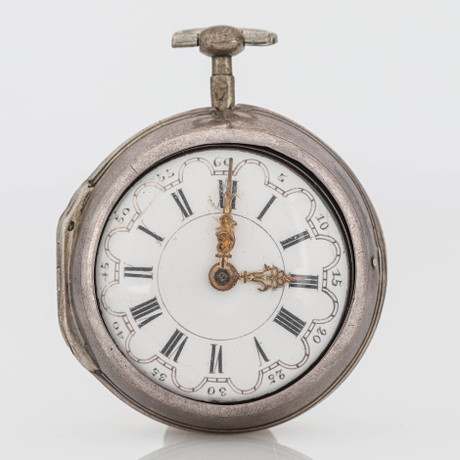 POCKET WATCH, silver, Buffet Colchester, England/Holland, late 18th ...