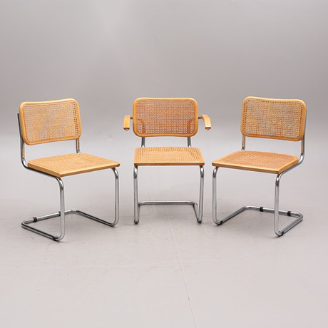 STOLAR, 3 st, Bauhausstil, 1900-talets andra hälft. Möbler - Fåtöljer ...