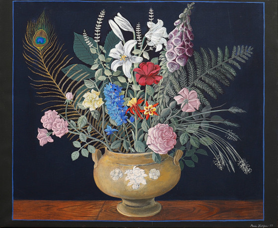 MARIA HILLFON. BLOMSTERSTILLEBEN. Konst - Måleri - Auctionet