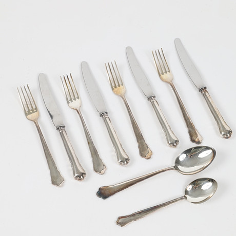 BESTICKDELAR, 10 stycken, "Chippendale ", silver, Gab, 1991. Silver ...