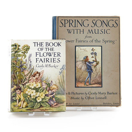 THE BOOK OF THE FLOWER FAIRES, Cicely M.Barker, + SPRING SONGS WITH ...