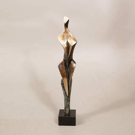 STAN WYS. sculpture, patinated bronze, signed, numbered 2/8, dated 2020 ...