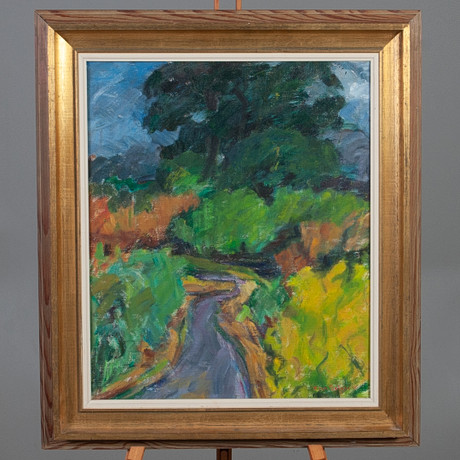 ELSA SELANDER (1906-1960). Oil on canvas, composition, signed. Art ...
