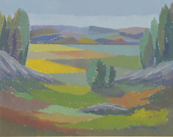HELGE ANDERSSON. Oil on Board. Art - Paintings - Auctionet