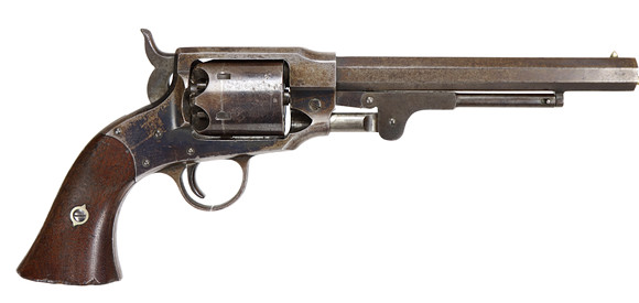 BLOCK LOCK REVOLVER, Single Action, make Roger & Spencer, model 1863 ...