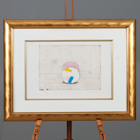 PER GUNNAR THELANDER. Färgetsning, "Elementära former II", provtryck ...