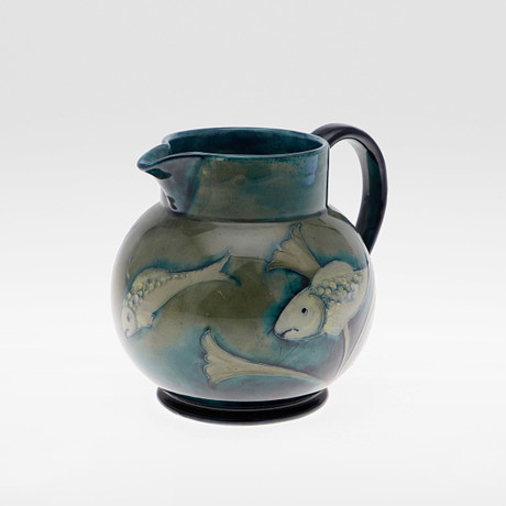 EARLY MOORCROFT JUG - FISH. Ceramics & Porcelain - European - Auctionet