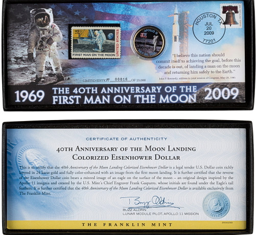 JFK Half Dollar, APOLLO 11, 40th Anniversary, "The First Man on the ...