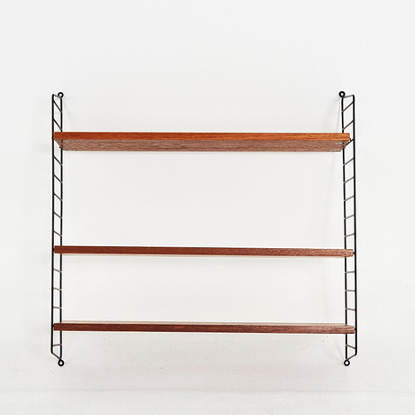 NILS & KAJSA STRINNING. Hylla, "String", 1960-tal, bestående av 2 ...