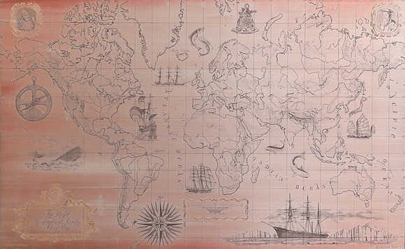 THE ROYAL GEOGRAPHICAL SOCIETY SILVER MAP. Books, Maps & Manuscripts ...