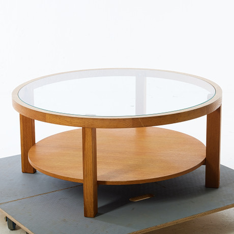 COFFEE TABLE, "Madeleine", oak, glass top, 2000s. Furniture - Tables ...