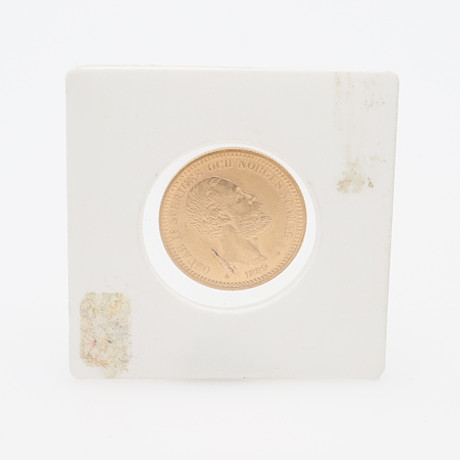 GOLD COIN, SWEDEN, 20 KR 1889. Coins, Medals & Stamps - Coins - Auctionet
