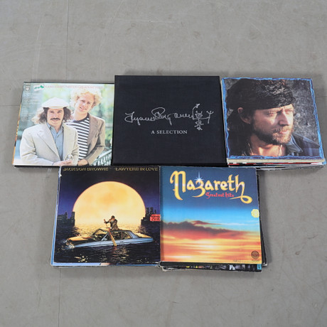 LP-SKIVOR, parti,lp,singlar,box. Övrigt - Övrigt - Auctionet