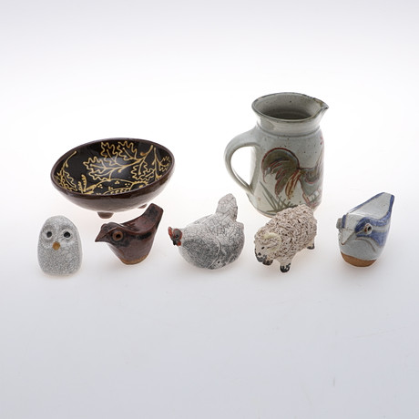 A GROUP OF STUDIO POTTERY ANIMALS. Ceramics & Porcelain - European ...