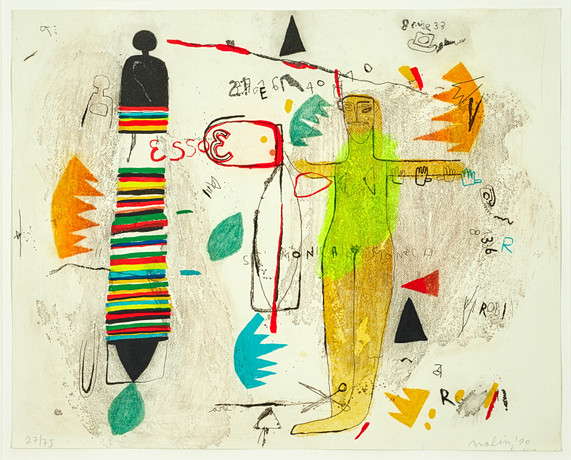 DANIELE NALIN (Italien, född 1947) .”Santa Monica”, 1990, signerad och ...