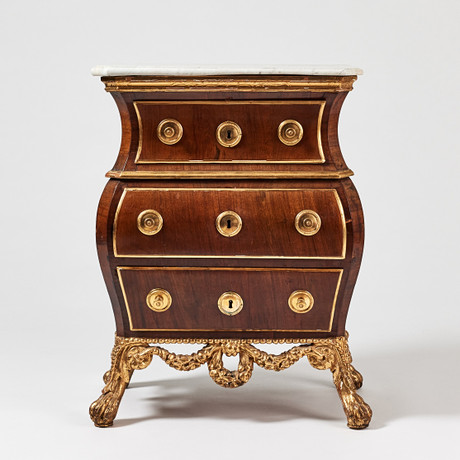 Chest of drawers, Louis XV, Denmark second half of the 18th century ...