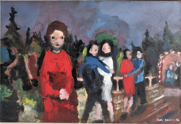 AXEL ERIKSSON. 1923-2010. Oil on Board, signed. Art - Paintings - Auctionet