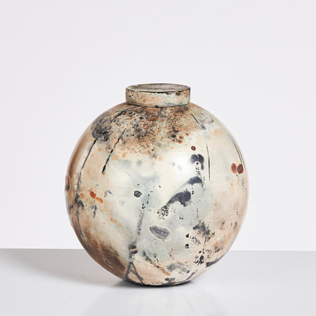 DAN LEONETTE (FÖDD 1941). Uurna kansi, lasitettu tavara, signeerattu ...