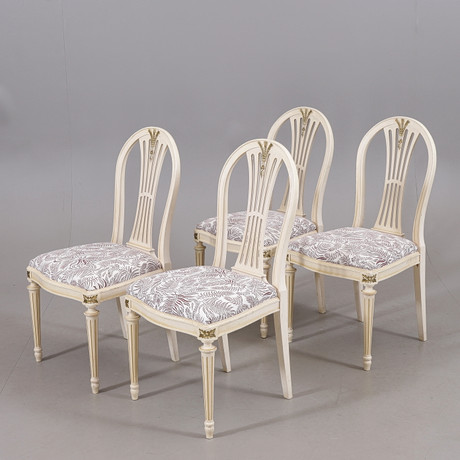 STOLAR, 4 st, "Axet", Gustaviansk stil, 1900-tal. Allmoge - Möbler ...