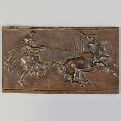 Bronze relief ´Paris abducts Helena`, Kraas Foundry, Berlin, around ...
