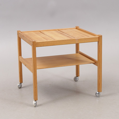 YNGVE EKSTRÖM. Tea trolley / serving trolley, pine, Swedese, branded ...