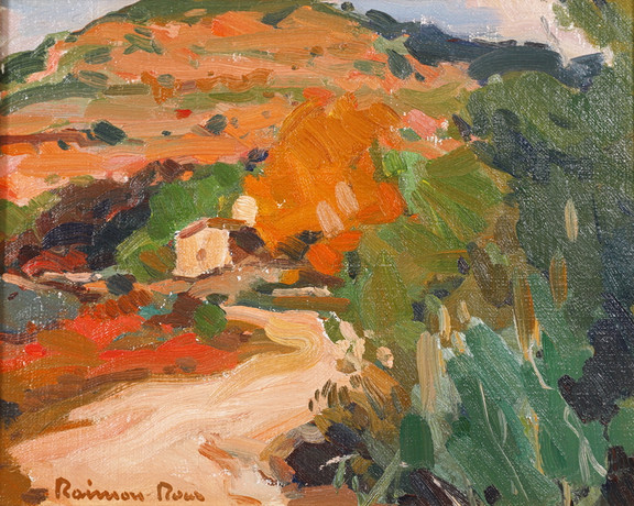 RAIMON ROCA RICART. "VILLAGE VIEW" OIL ON TABLEX. Art - Paintings ...