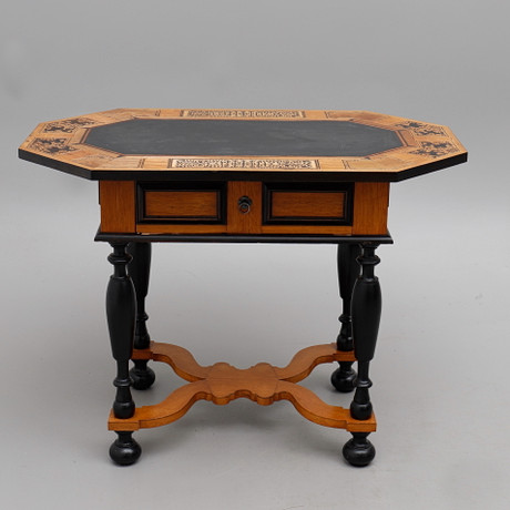 GAME TABLE WITH DRAWER, BAROQUE STYLE. Furniture - Tables - Auctionet