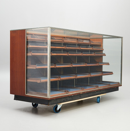 SHOPPING COUNTER / COUNTER, teak veneer, 1950s/60s. Furniture - Other ...