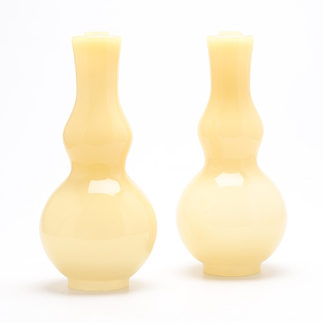 TABLE LAMP FEET, a pair, glass, Murano, Italy. Glass - Art glass ...