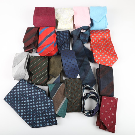 SLIPSAR M. M, 18 stycken, silke/polyester, 1970-90-tal. Vintagekläder ...