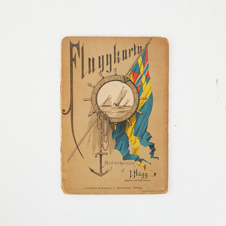 FLAG MAP, 1888: with drawings / by Admiral J. Hägg, Stockholm: Looström ...