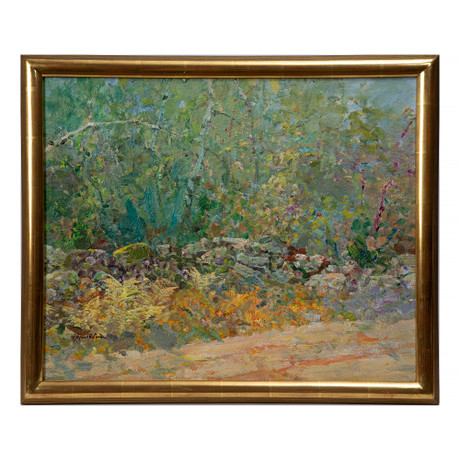 HUGO ÖFVERSTRÖM. Olja på pannå, signerad. Konst - Måleri - Auctionet