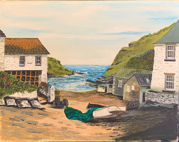 OIL ON CANVAS OF A SEA VIEW. Art - Paintings - Auctionet
