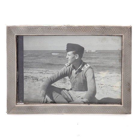 EN GEORGE V SILVER MONTERAD MOTOR VÄNDE STAFFLI FOTOGRAFI RAM. Silver ...