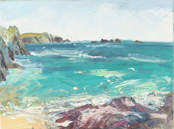 SUE BAILEY. SEASCAPE. Art - Paintings - Auctionet