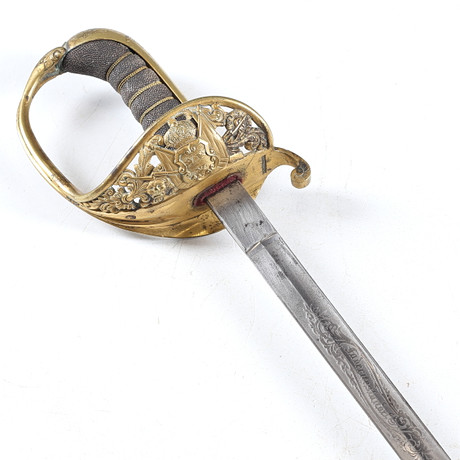 OFFICER SABEL, infantry, Sweden, circa 1870. Weapons & Militaria ...