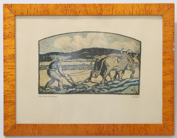 ACKE ÅSLUND. Efter. litografi, signerat i tryck. Konst - Grafik - Auctionet