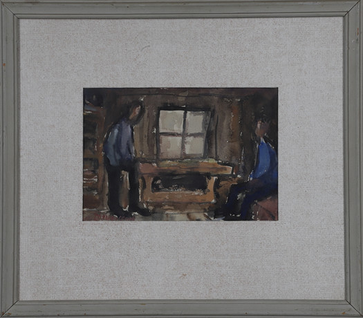 PER OLOF ZACHRISSON. mixed media, signed and dated on verso 1953. Art ...